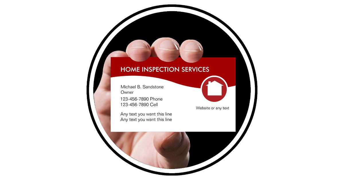 Home Inspection Services Business Card | Zazzle