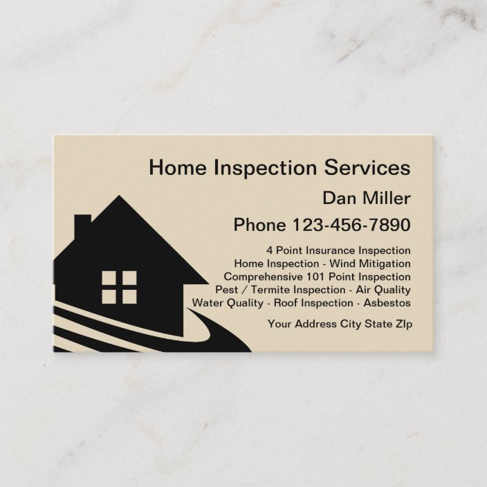 Home Inspection Services Business Cards | Zazzle.com