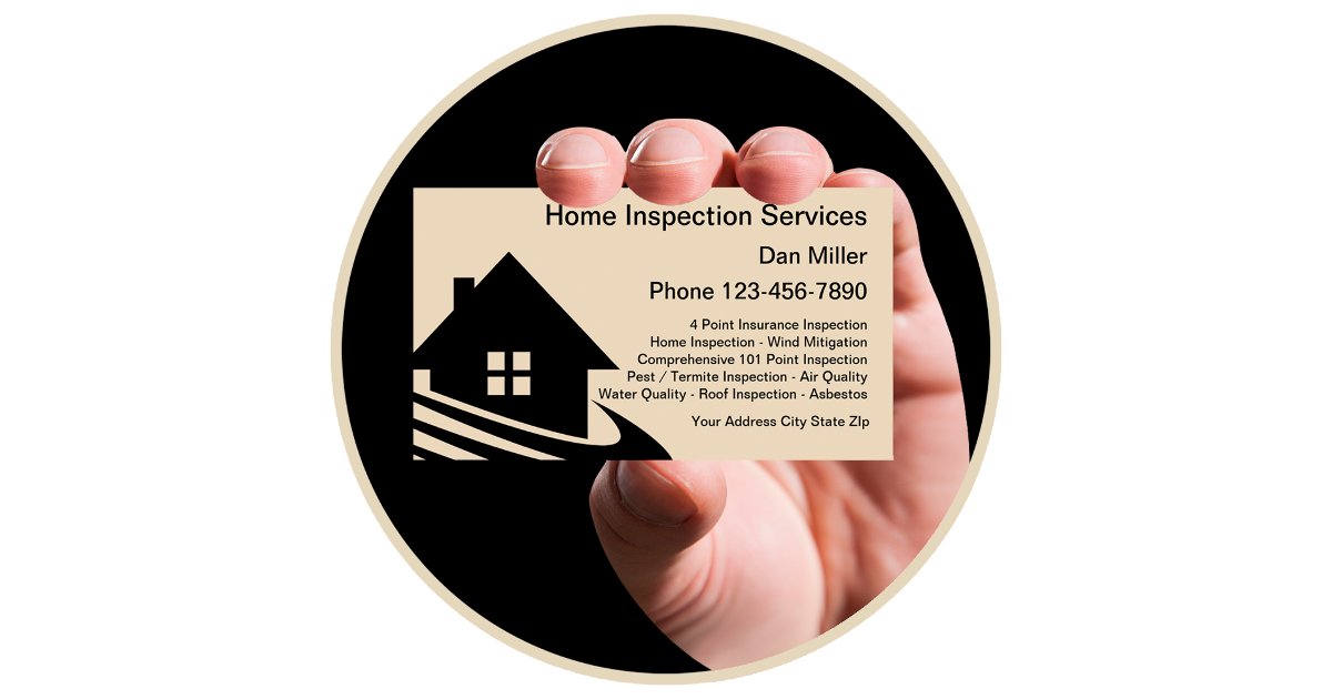 Home Inspection Services Business Cards | Zazzle