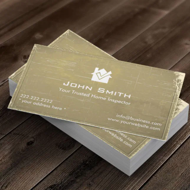 Home Inspection Vintage Professional Business Card | Zazzle