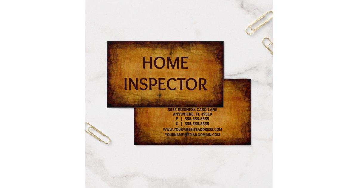 Home Inspector Business Card | Zazzle