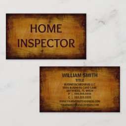 Home Inspector Business Card | Zazzle