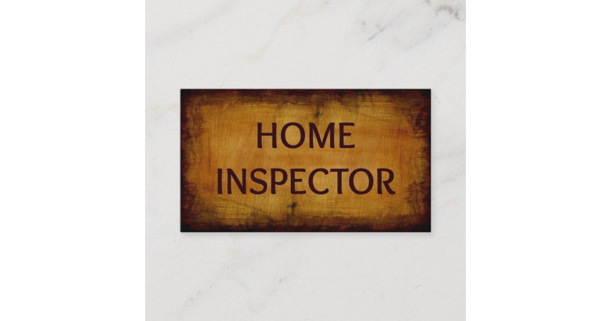 Home Inspector Business Card | Zazzle