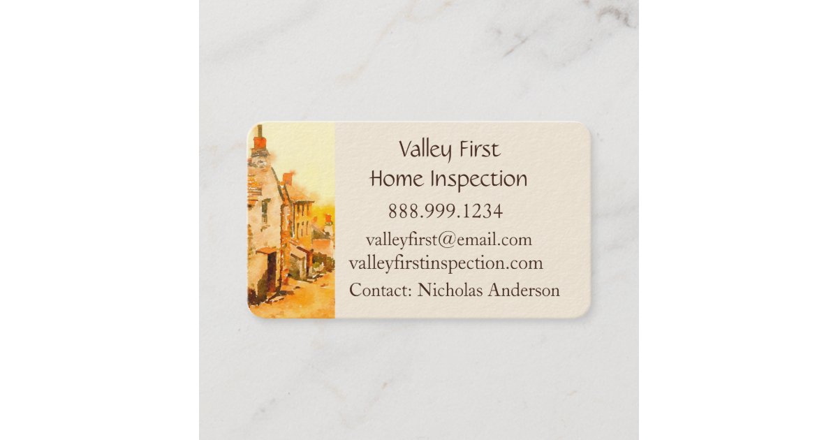 Home Inspector Licensed House Inspector Business Card | Zazzle