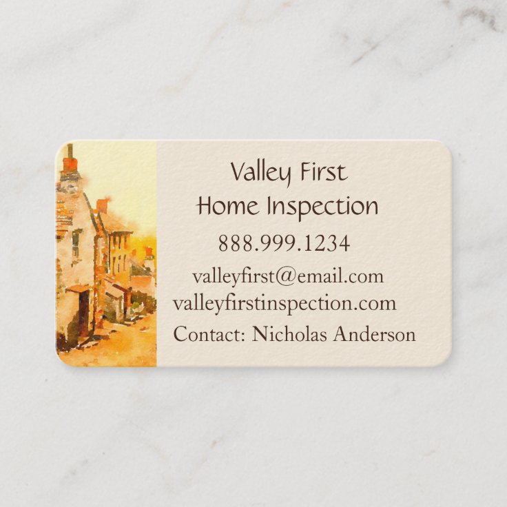 Home Inspector Licensed House Inspector Business Card | Zazzle