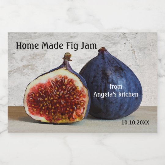 Home Made Fig Jam Container Label | Zazzle.com