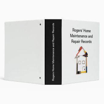 Home Maintenance and Repair Binder | Zazzle