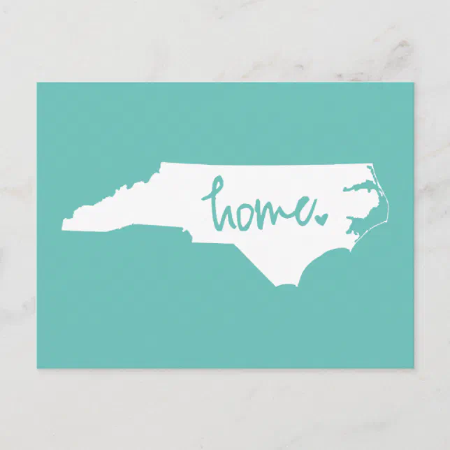 Home North Carolina Custom Color Postcard | Zazzle