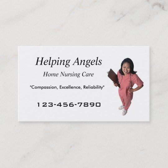 Home Nursing business card | Zazzle.com