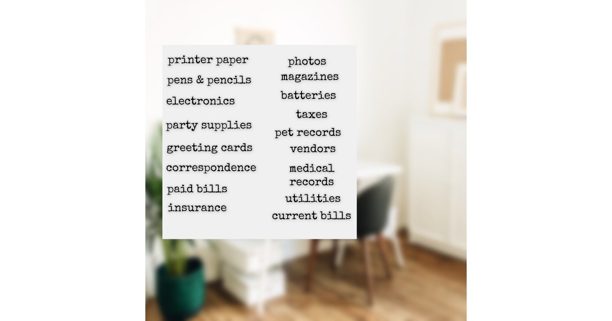 Home Office Customizable Labels | Zazzle