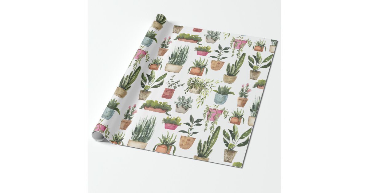 Home Plants Wrapping Paper | Zazzle