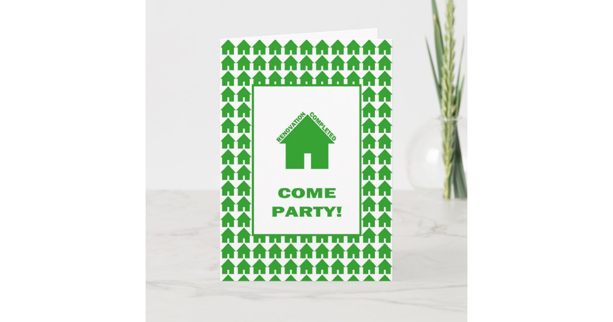 Home Renovation Complete Party Invitation | Zazzle