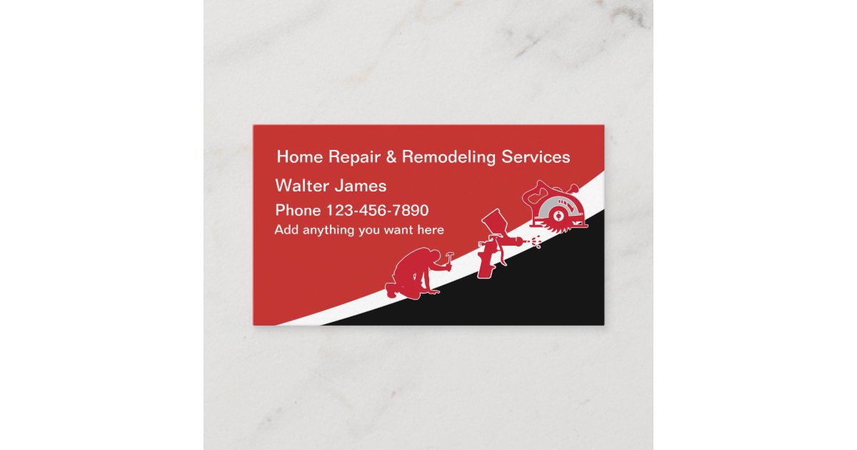Home Repair And Maintenance Business Card | Zazzle