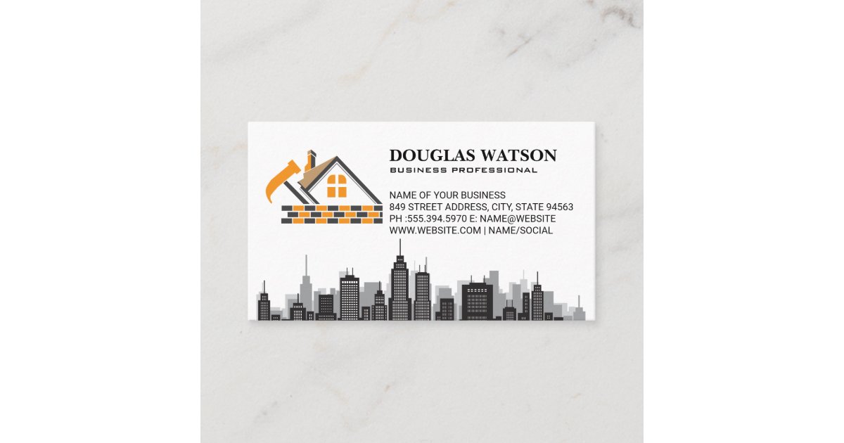 Home Repair | Commercial Construction | Repairs Business Card | Zazzle