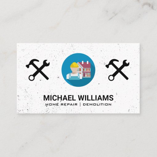 Home Repair | Construction | Tools Business Card | Zazzle