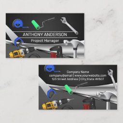 Home Repair Construction Tools Business Card | Zazzle