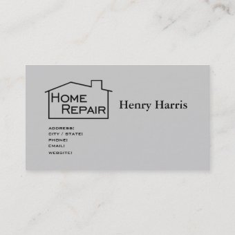 Home Repair Handyman Business Card | Zazzle