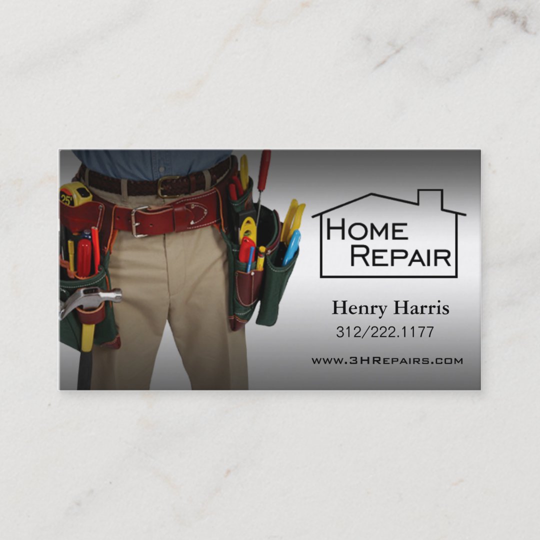 Home Repair Handyman Business Card | Zazzle