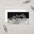 Home Repair Maintenance Building Services Business Card | Zazzle