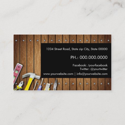 Home Repairs Business card | Zazzle