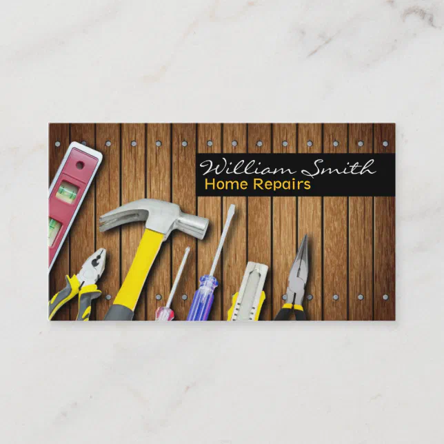Home Repairs Business card | Zazzle