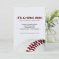 Home Run Baseball Birthday Invitation | Zazzle