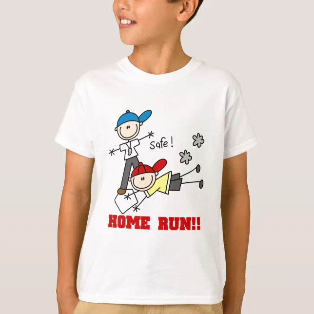 Home Run Boys Baseball Tshirts and Gifts | Zazzle