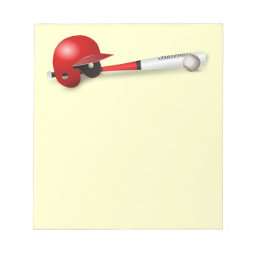 Home Run Game Team Coach Sports Ball Fun Baseball Notepad | Zazzle