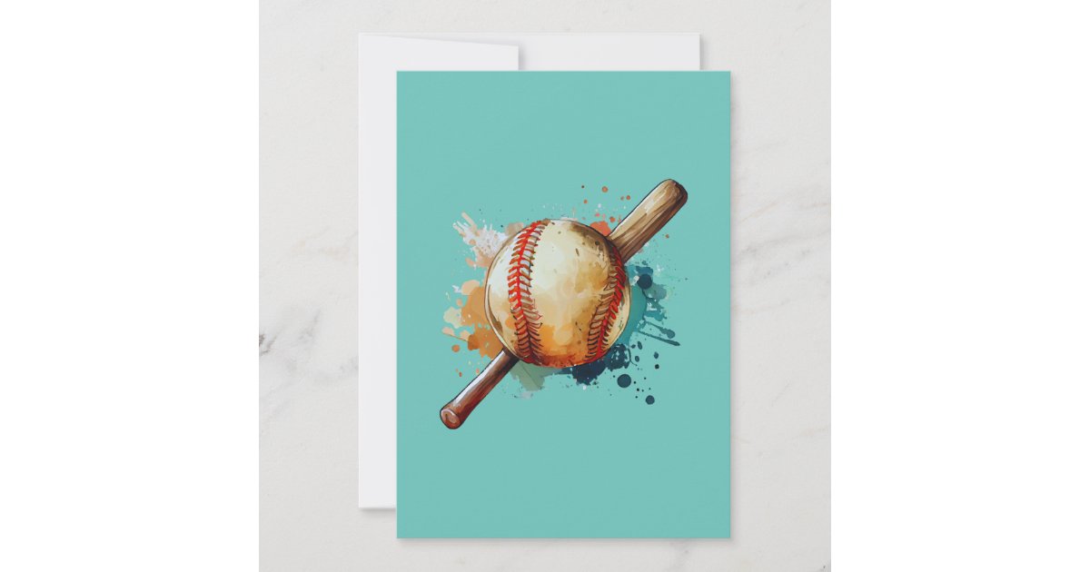Home Run Hues Invitation | Zazzle