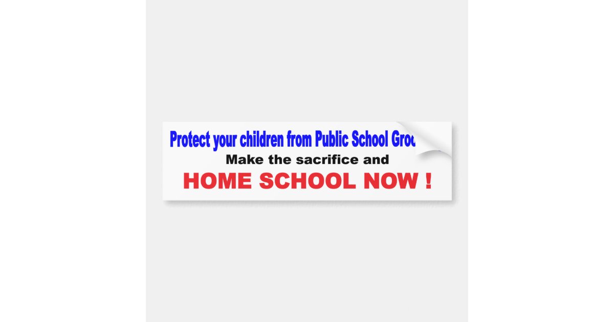 Home School Bumper Sticker | Zazzle