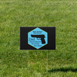 Home Security by Second Amendment Sign | Zazzle