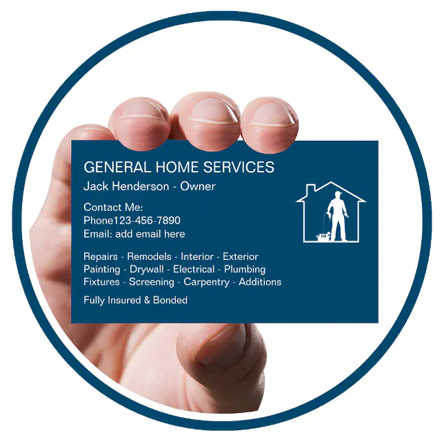 Home Services Handyman Business Card | Zazzle