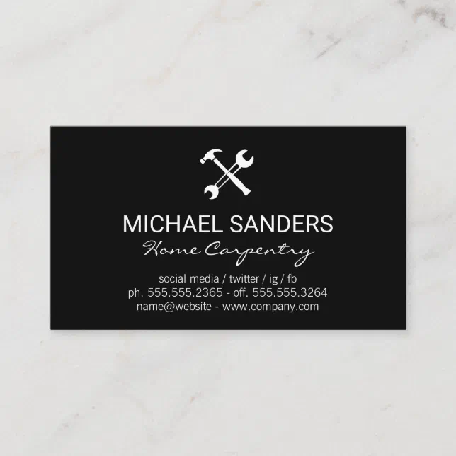 Home Services Repair | Hardware Tools Business Card | Zazzle