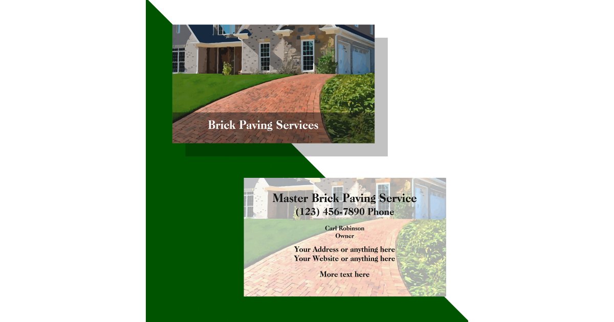 Home Services Two Side Business Card Template | Zazzle