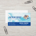 Home Solar | Clean Energy Power Business Card | Zazzle