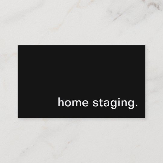 Home Staging Business Card | Zazzle.com