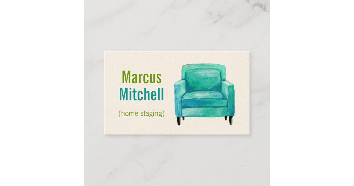 Home Staging Business Cards - horizontal | Zazzle