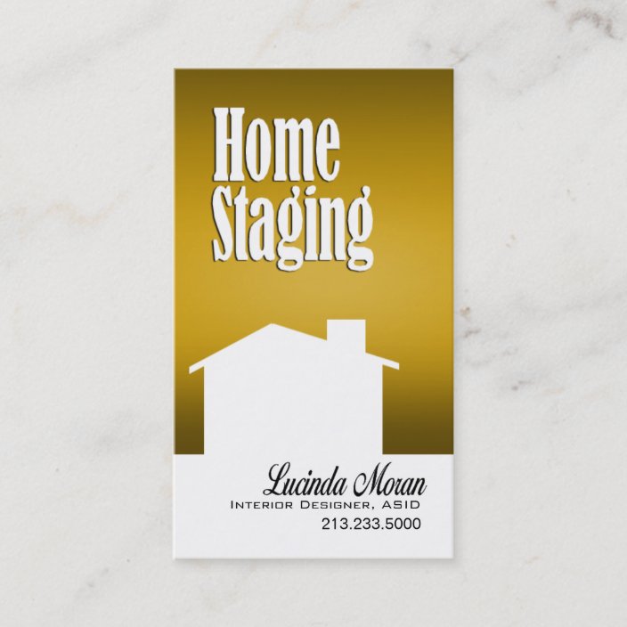 Home Staging Interior Designer Design Consultant Business Card | Zazzle.com