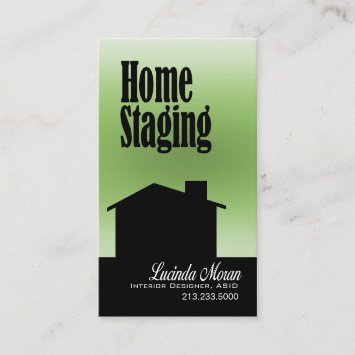 Home Staging Interior Designer Design Consultant Business Card | Zazzle.com