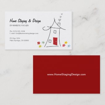 Home Staging / Real Estate Business Cards | Zazzle