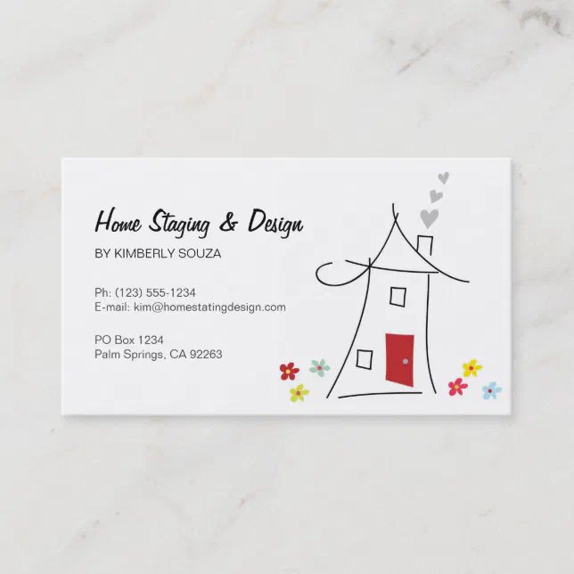 Home Staging / Real Estate Business Cards | Zazzle