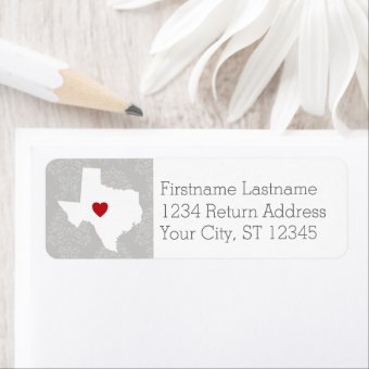 Home State Map Art - Custom Name Texas Label | Zazzle