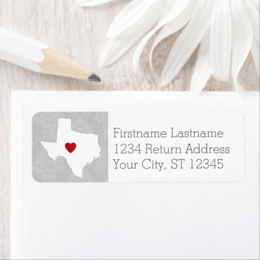 Home State Map Art - Custom Name Texas Label | Zazzle