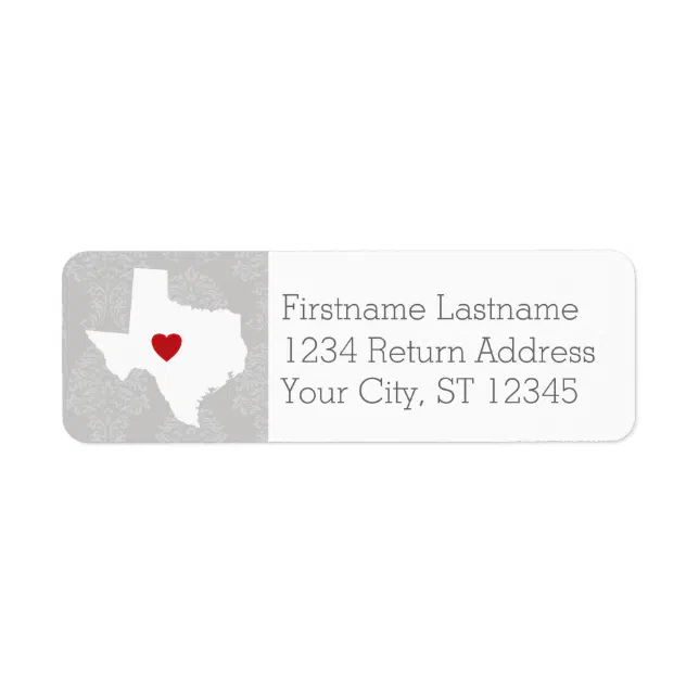 Home State Map Art - Custom Name Texas Label | Zazzle