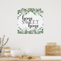 Home Sweet Home Farmhouse Poster | Zazzle