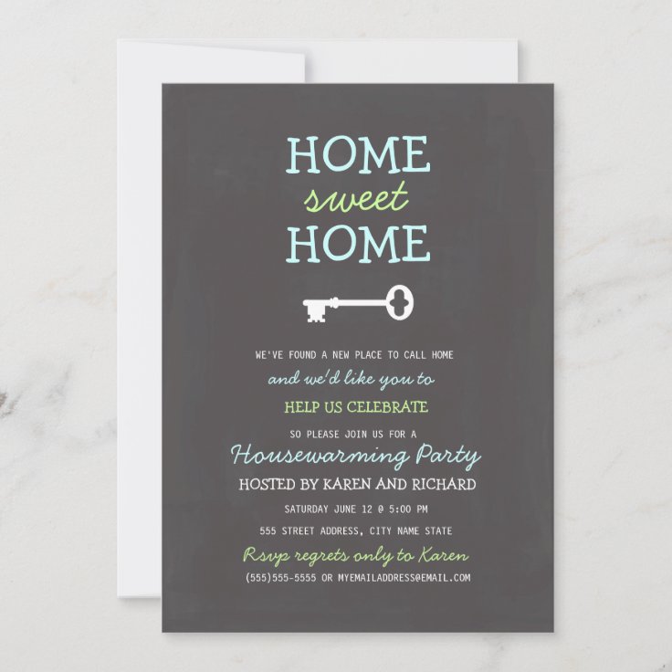 Home Sweet Home Housewarming Invite | Zazzle