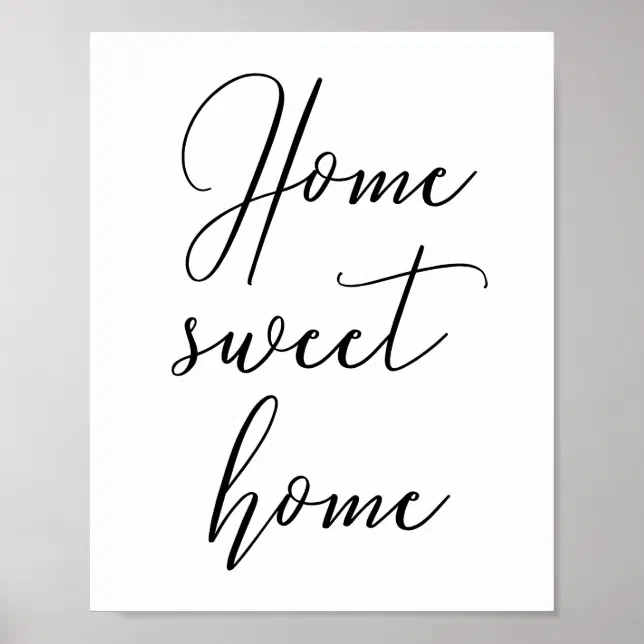 Home sweet home Poster | Zazzle