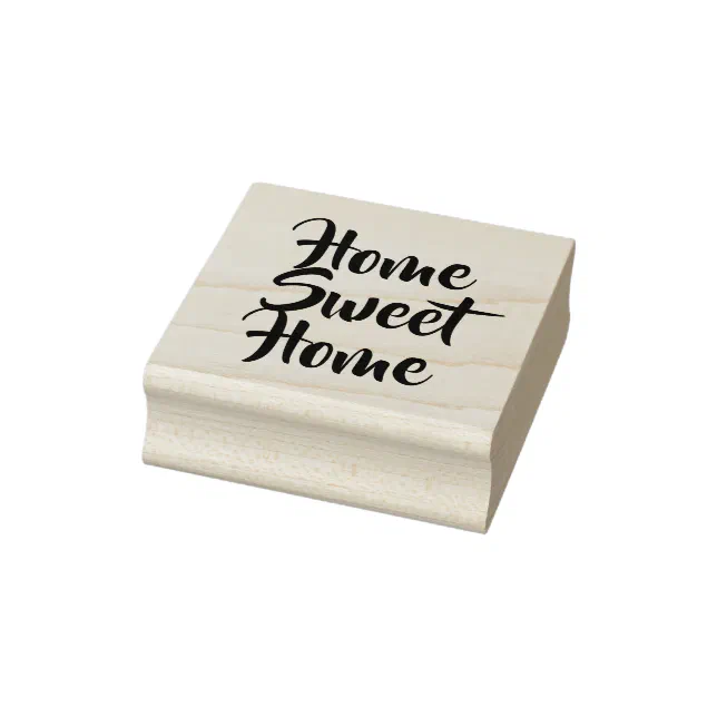 Home sweet home rubber stamp, cardmaking, diy, rubber stamp | Zazzle