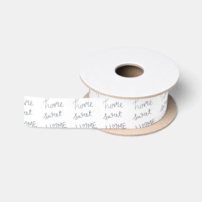 Home Sweet Home Satin Ribbon | Zazzle