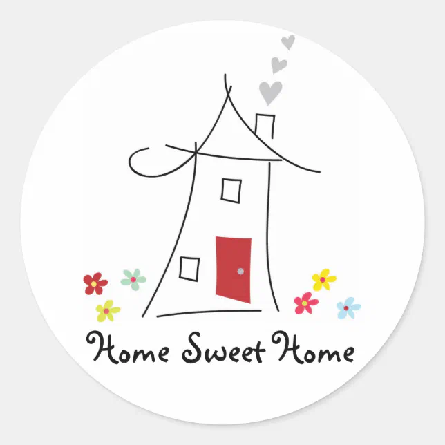 Home Sweet Home Sticker | Zazzle